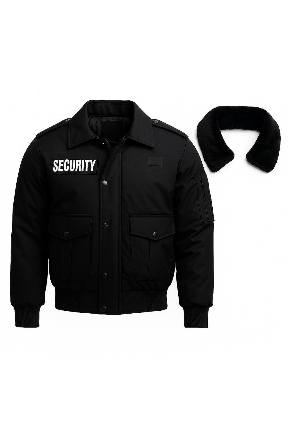 All Season Deluxe Bomber Jacket with White Reflective Security ID