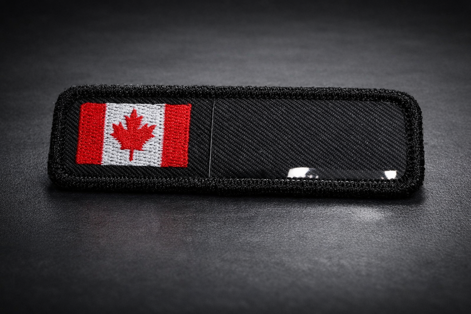 Canada Flag Name Tag with Velcro